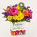 Birthday Brights Bouquet – colorful, green, orange, pink, purple ...