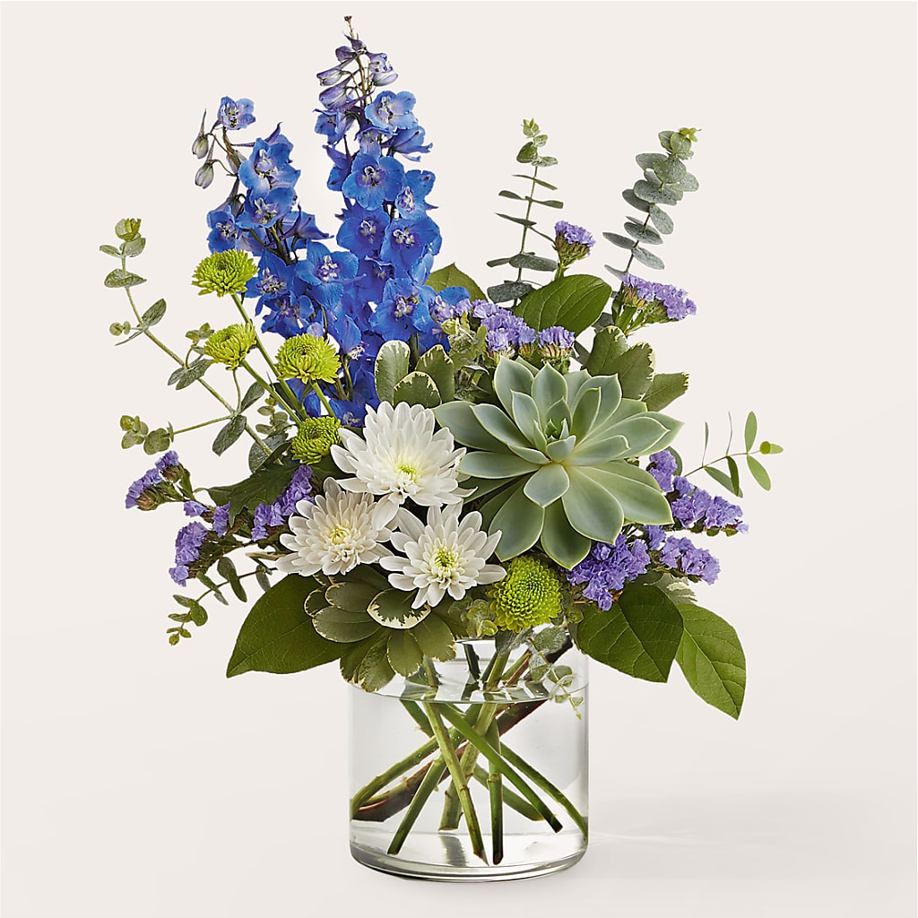 Cerulean Waves Bouquet–The Flower Factory