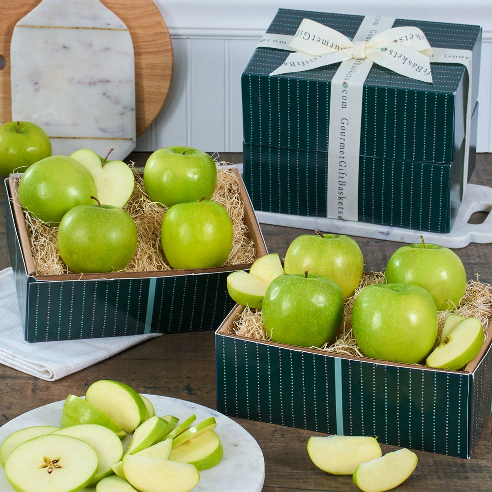 Crunchy and Crisp Green Apples Fruit Gift Tower–The Flower Factory
